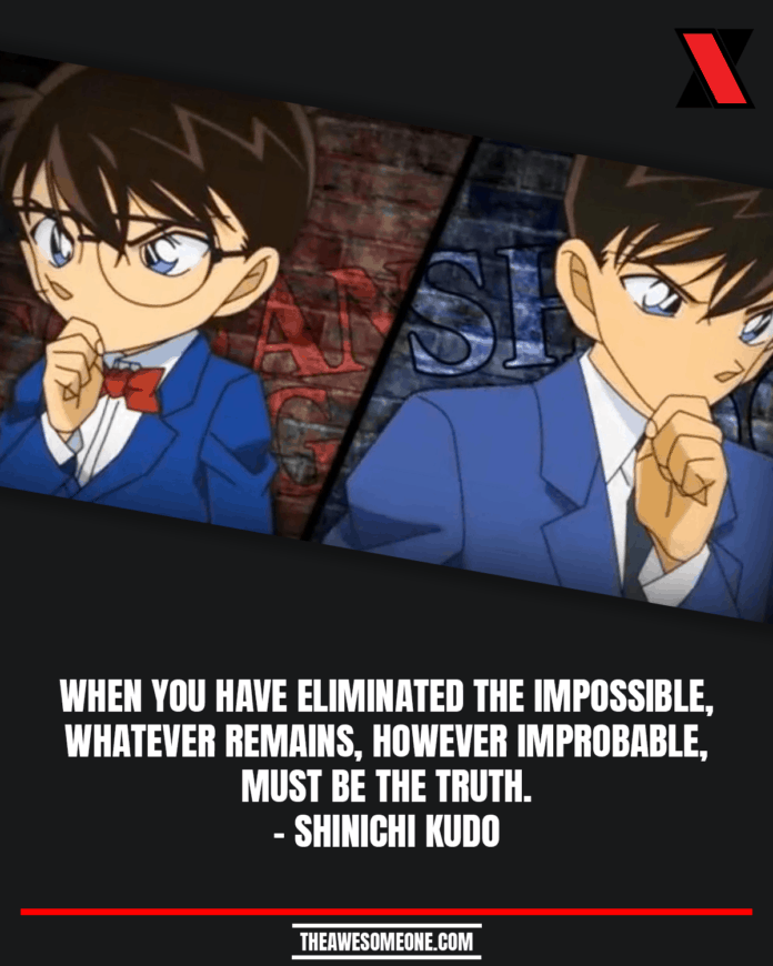 21 Mysterious Thoughtful Detective Conan Quotes • The Awesome One